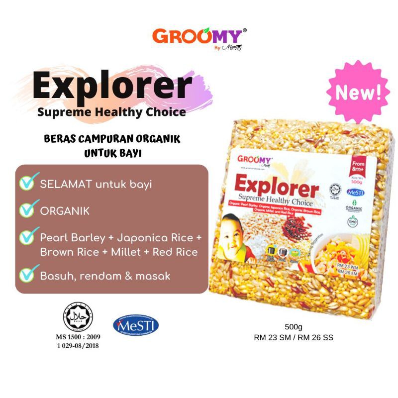 GROOMY Bijirin Campuran Organik Baby (6 months+) [500g] | Shopee Malaysia