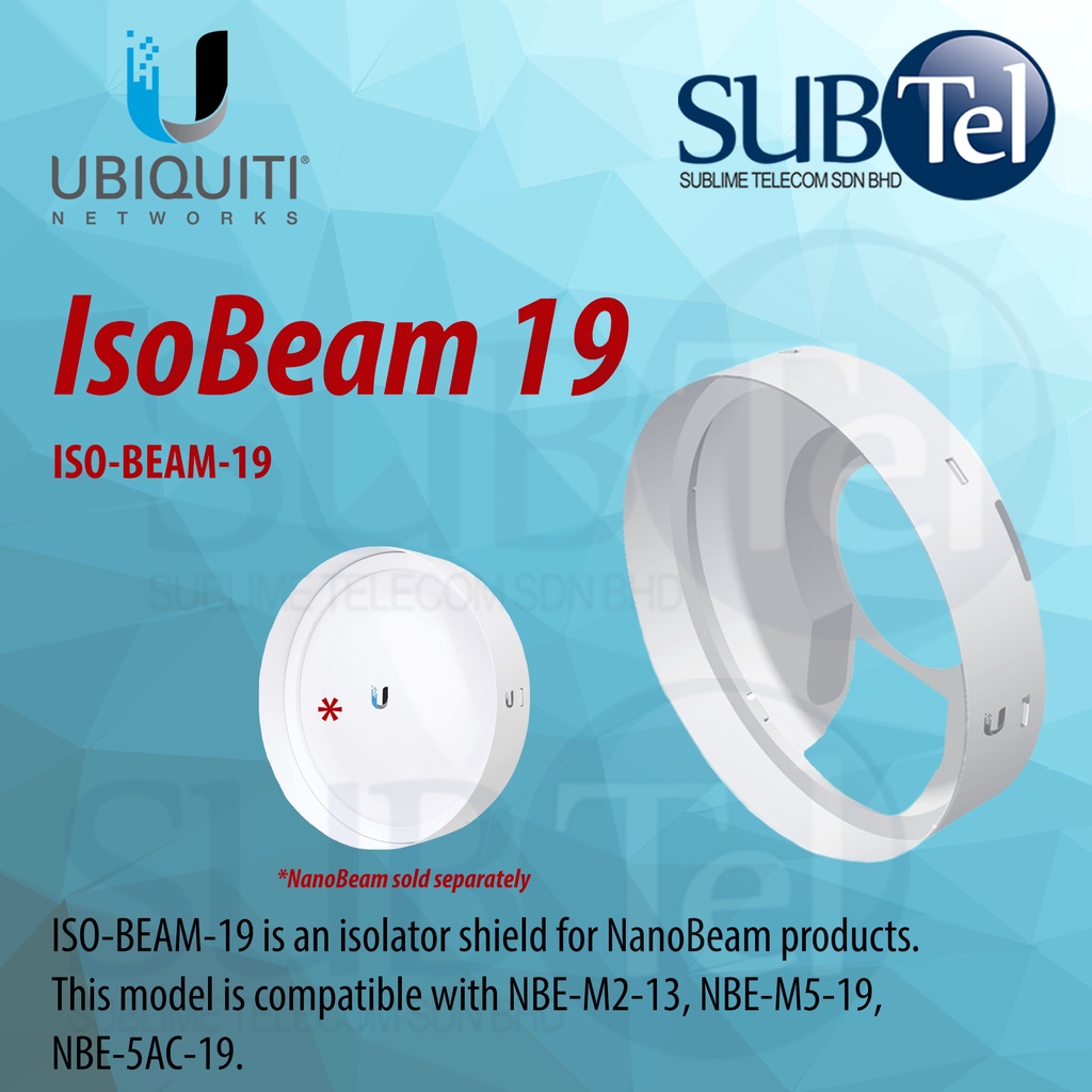 CLERANCE Ubiquiti ISO-BEAM-19 IsoBeam Isolator Shield for NanoBeam NBE ...