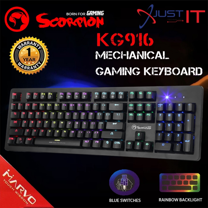 Marvo KG916 RGB Mechanical Gaming Keyboard | Shopee Malaysia