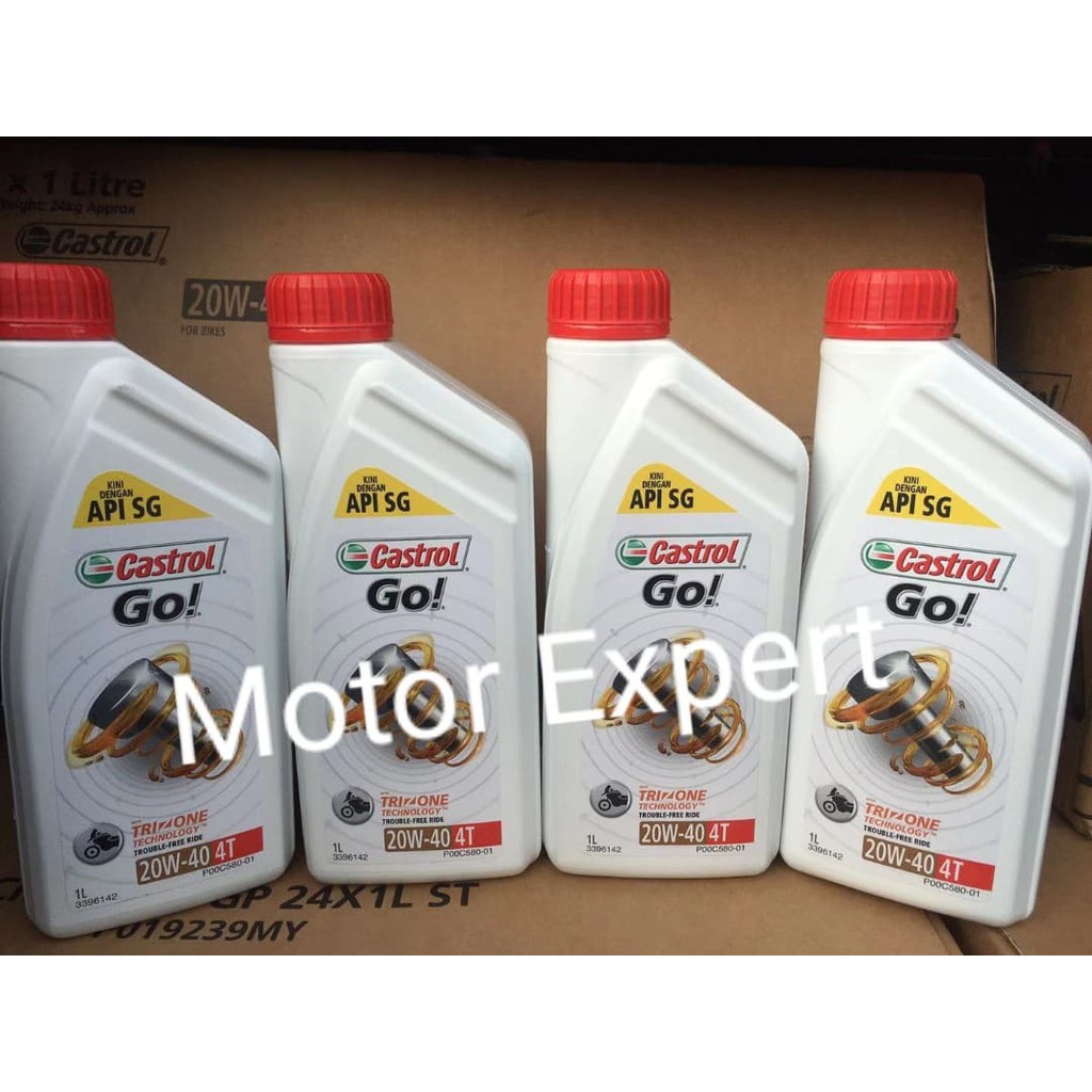 CASTROL GO 4T 20W-40 OE 100% (LIMITED OFFER ONLY FIRST 200 PCS ...