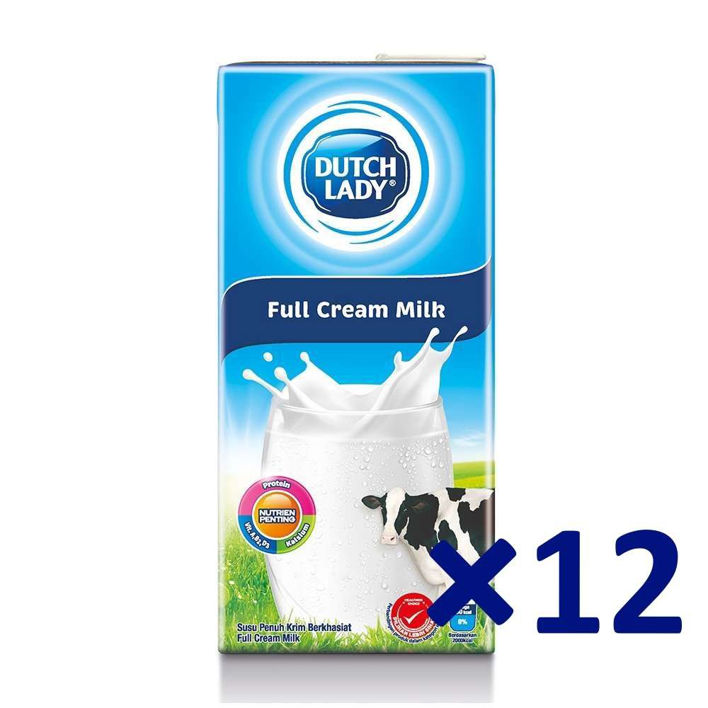 Dutch Lady Pure Farm Full Cream UHT Milk 12x1Litre | Shopee Malaysia