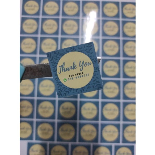 STICKER MURAH @ LABEL STICKER PELBAGAI SIZE DAN BENTUK 100pcs | Shopee ...