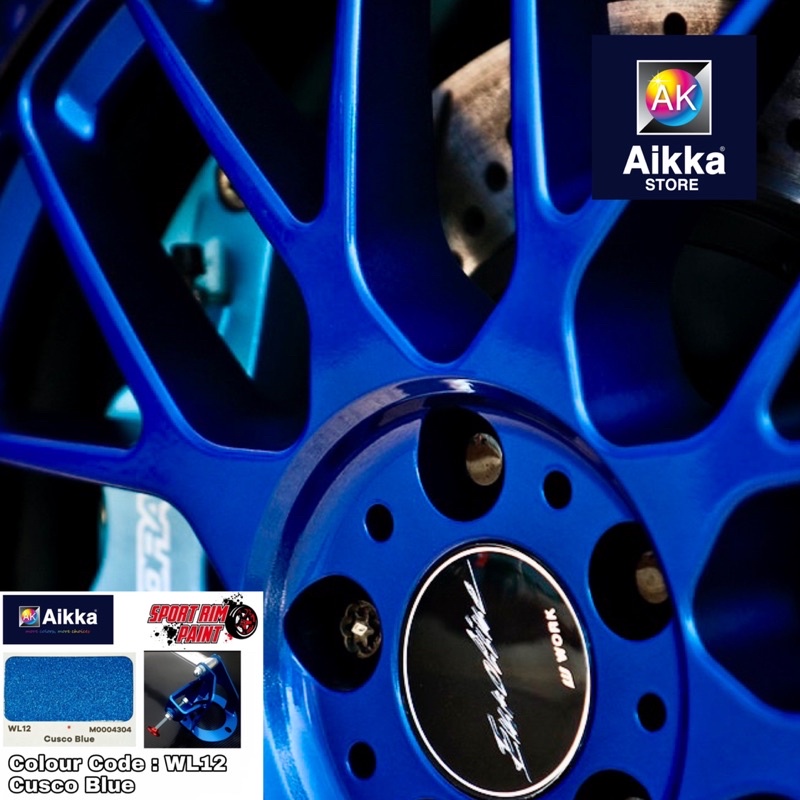 AIKKA PAINT / WL12 Cusco Blue / Car Body Motor Sport Rim Touch Up Paint ...
