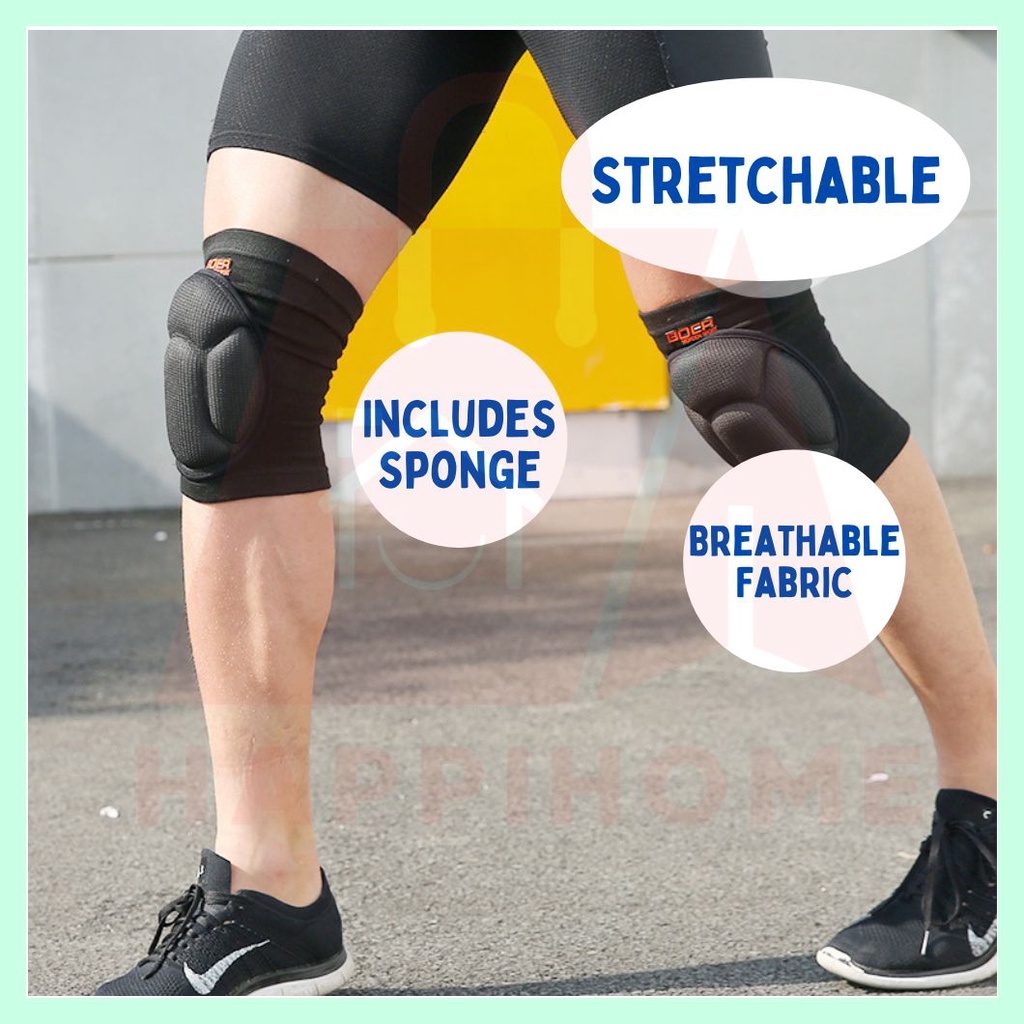 1 Pair Knee Guard with Sponge Knee Protector Football Futsal Goalkeeper ...