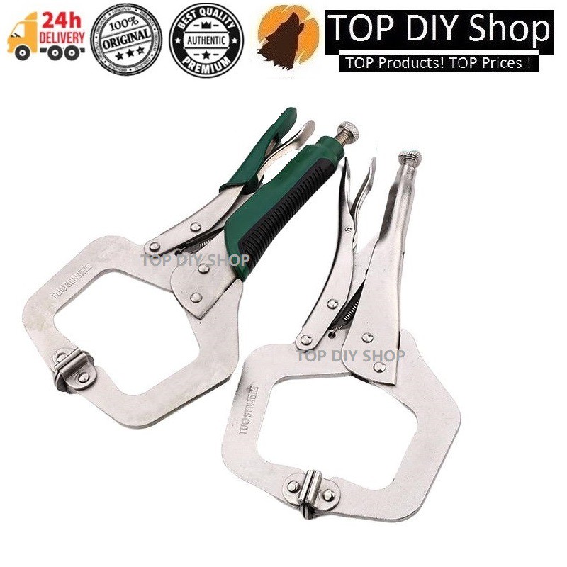 11" C Type Vice Clamp Locking Plier / 10” Curved Jaw Locking Plier ...
