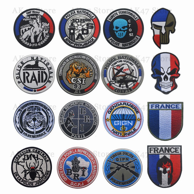 GlGN Gendarmerie Nationale French Police Special Forces Patches ...