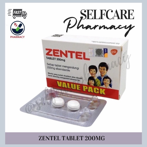 (4'S) ZENTEL TABLET 200MG (UBAT CACING UNTUK DEWASA) | Shopee Malaysia