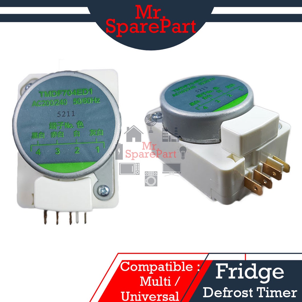 ( Compatible : Multi / Universal ) Fridge Defrost Timer TMDF 704ED1 ...
