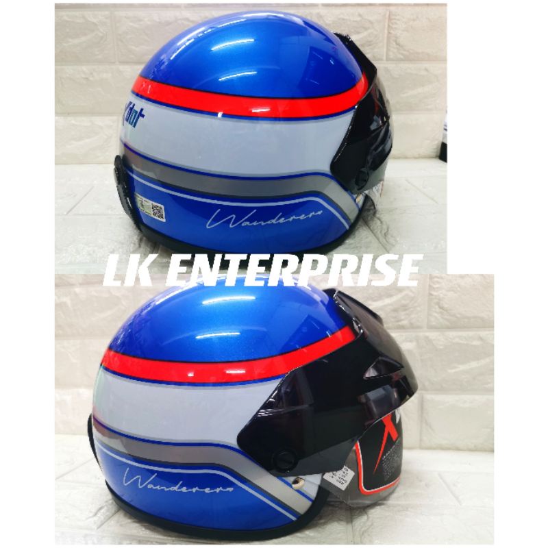HELMET XDOT HALF CUT DESIGN - ( CRUISER ) | Shopee Malaysia