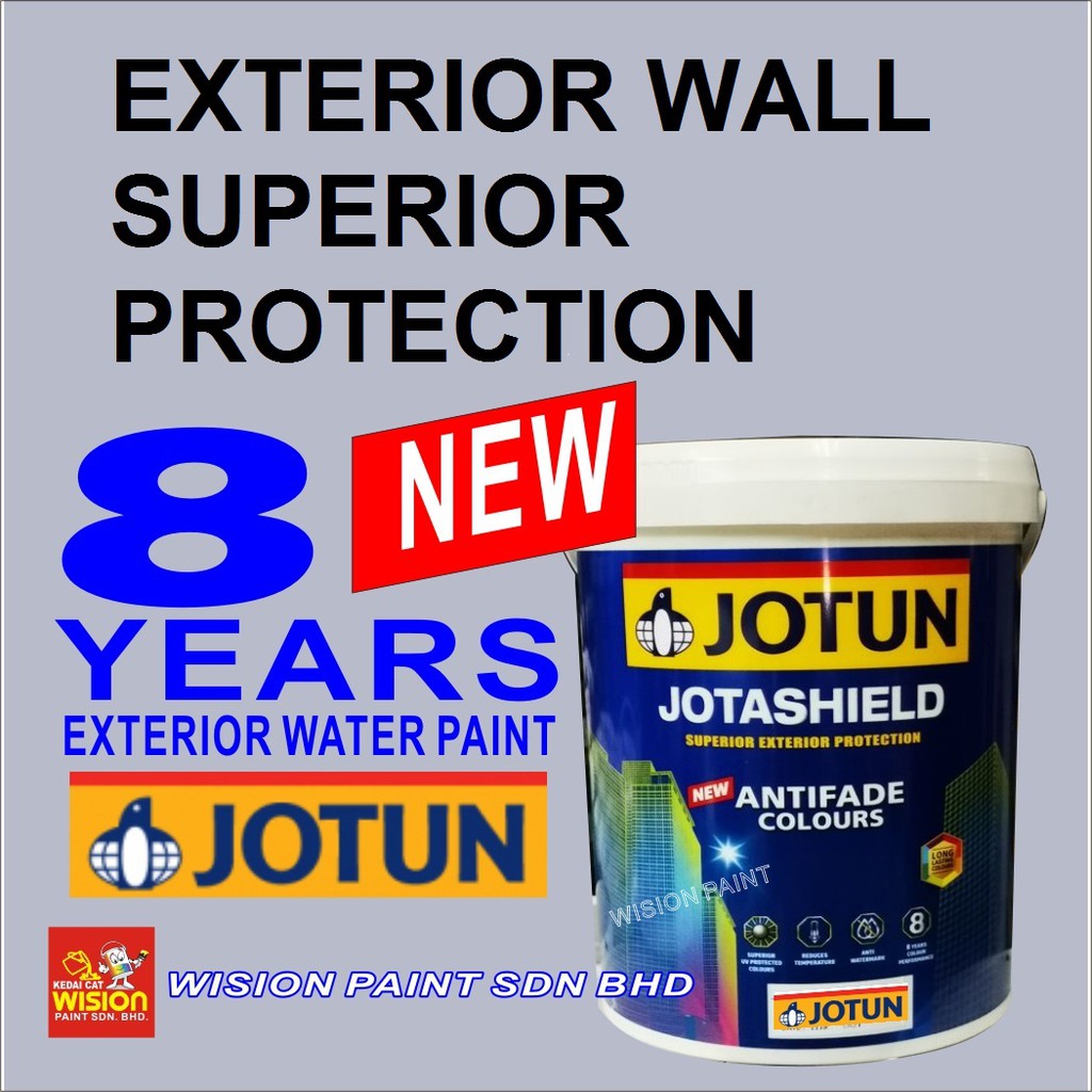 ( 1L or 5L ) JOTUN / JOTASHIELD ANTIFADE COLOURS / 8 YEARS (1/3 CATALOG ) Exterior Wall ...