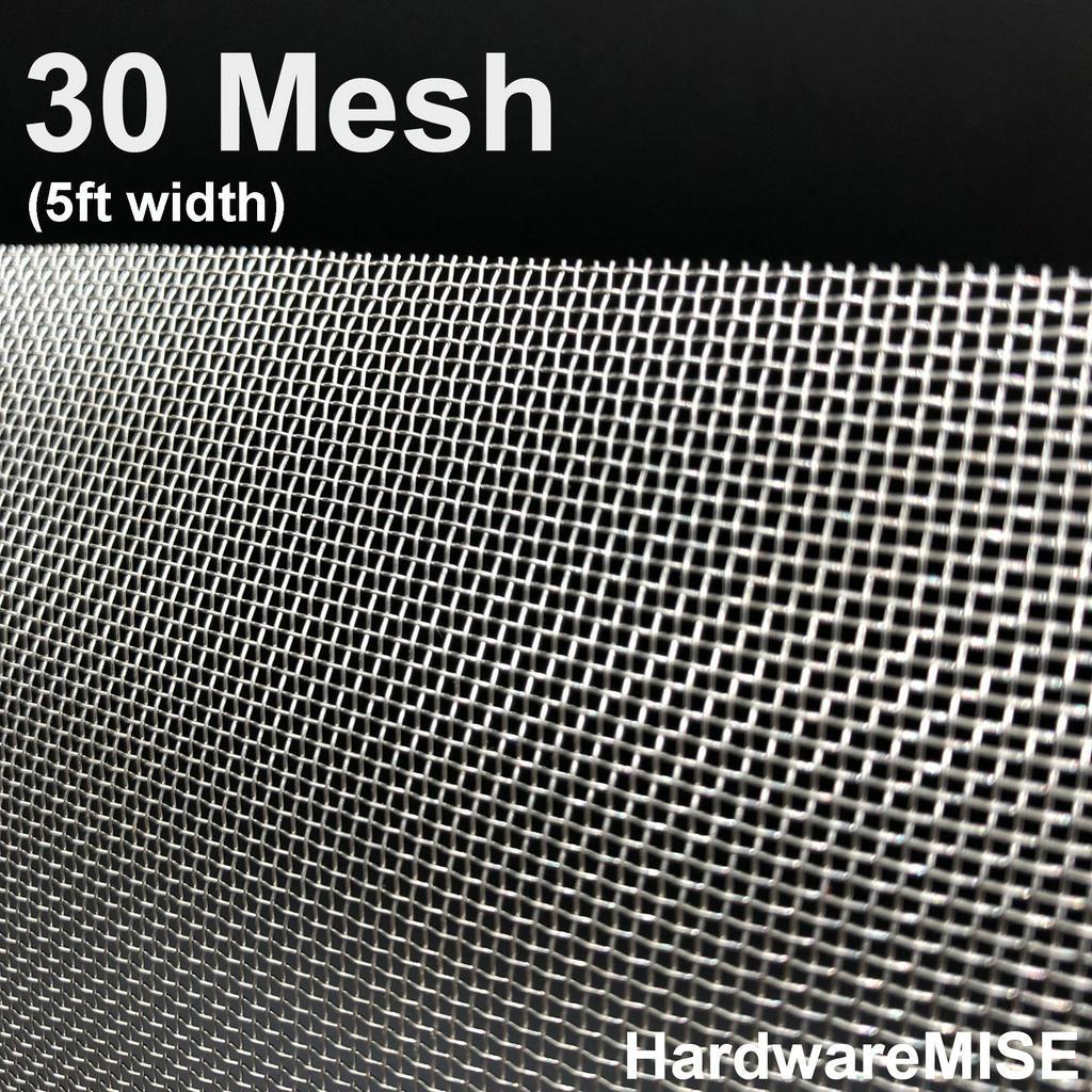 Stainless Steel Wire Mesh SS 304 Insect Netting 30 mesh 5ft Width ...