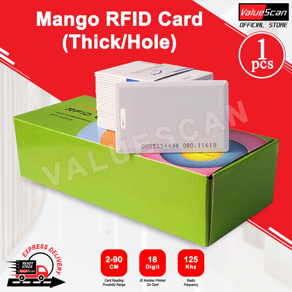 Original MANGO RFID Thick / Hole Card Proximity ID 125Khz (1pcs ...