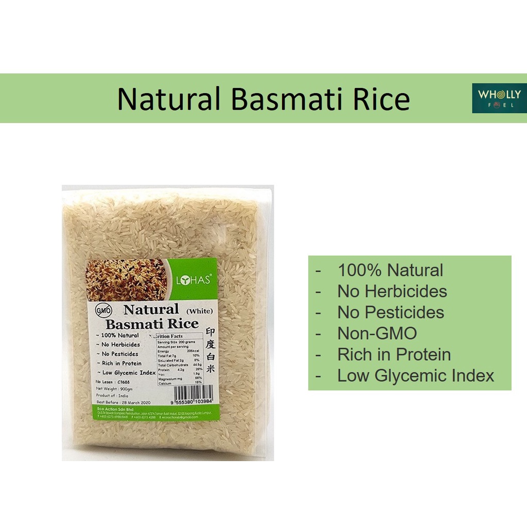 Natural Basmati Rice 900grm | Shopee Malaysia