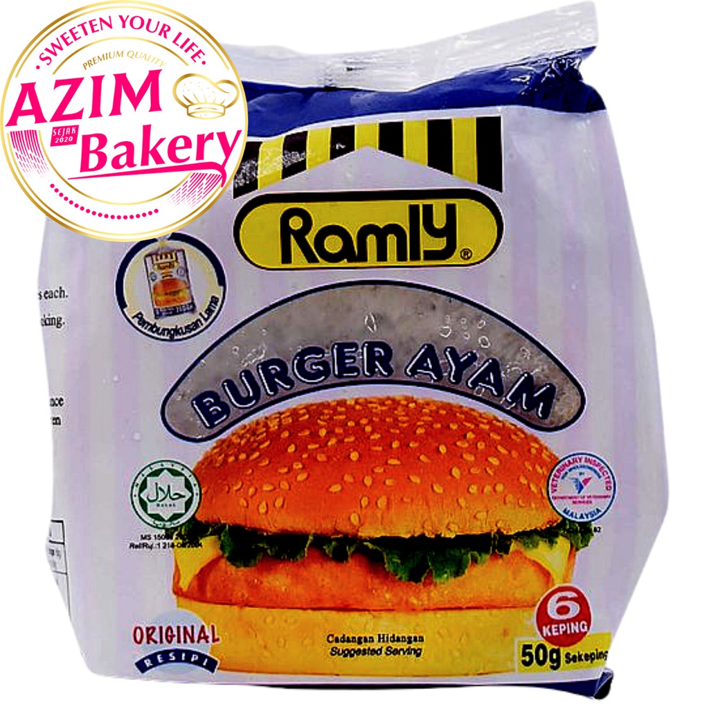 (NO COD,ONLY ONLINE PAYMENT)Ramly Daging Burger Ayam Lembu | Ramly ...