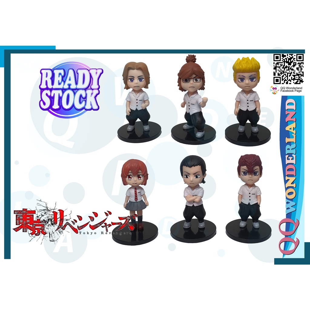 10Cm Anime Figure Anime Tokyo Revengers 1Set 6Pcs Figure | Shopee Malaysia