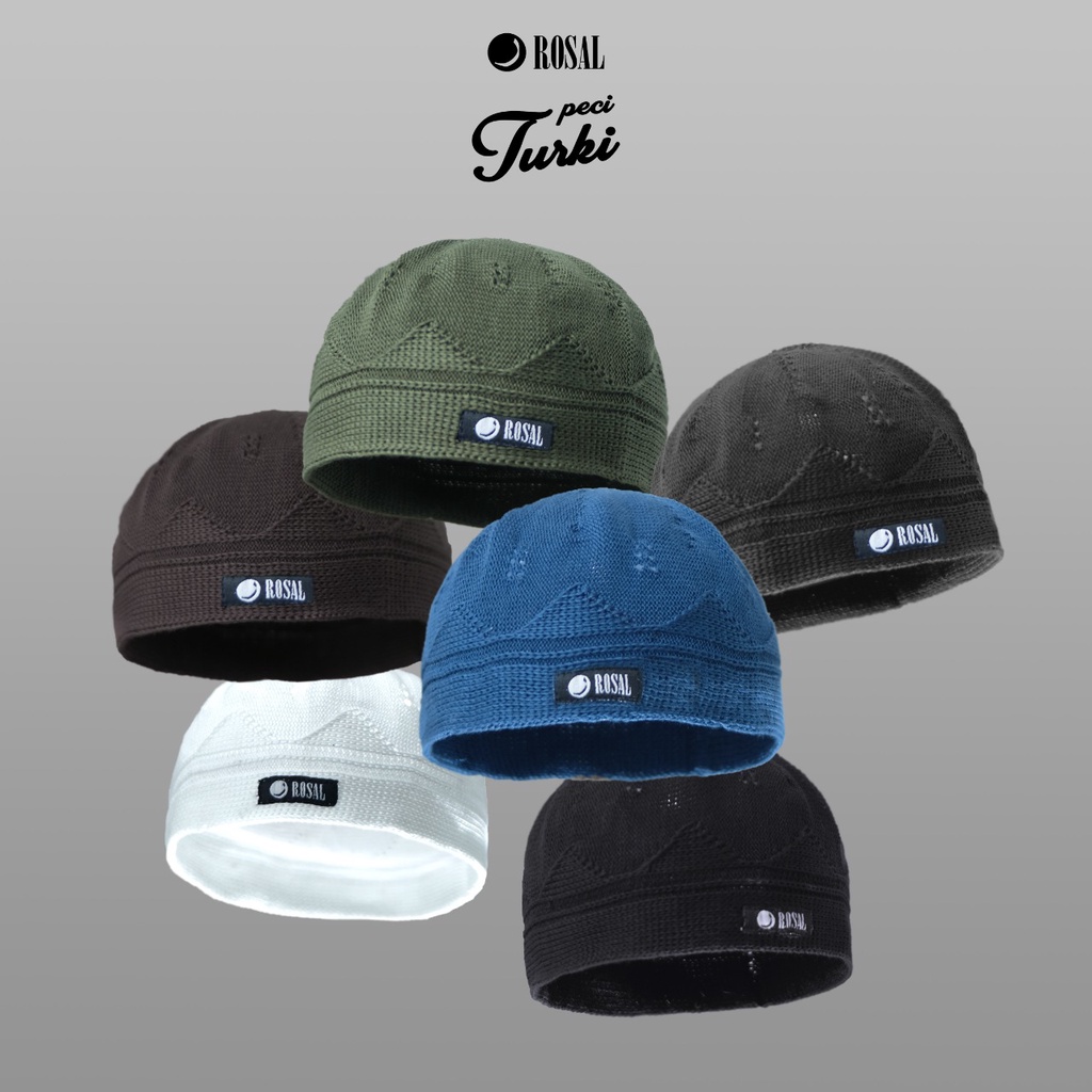 Turkish Knitted Cap Rosal Kopiah Plain by Vest Prayer | Shopee Malaysia