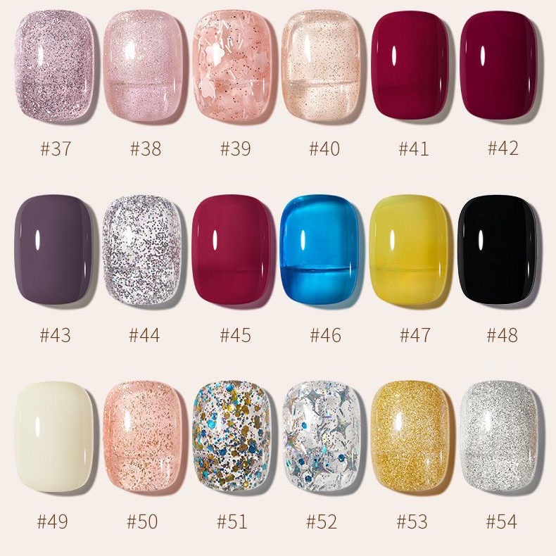 40 Colors Solid Cream Gel Nail Polish Manicure For Nails Painting Art ...