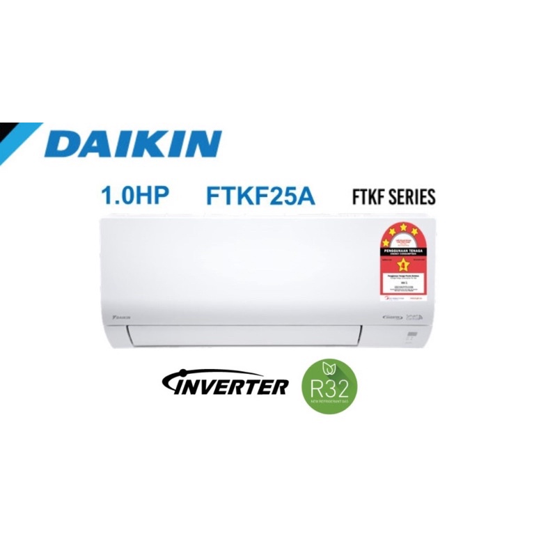 Daikin AIR CONDITIONER [Wifi] FTKF SERIES (R32) Wall Mounted (Inverter) | Shopee Malaysia