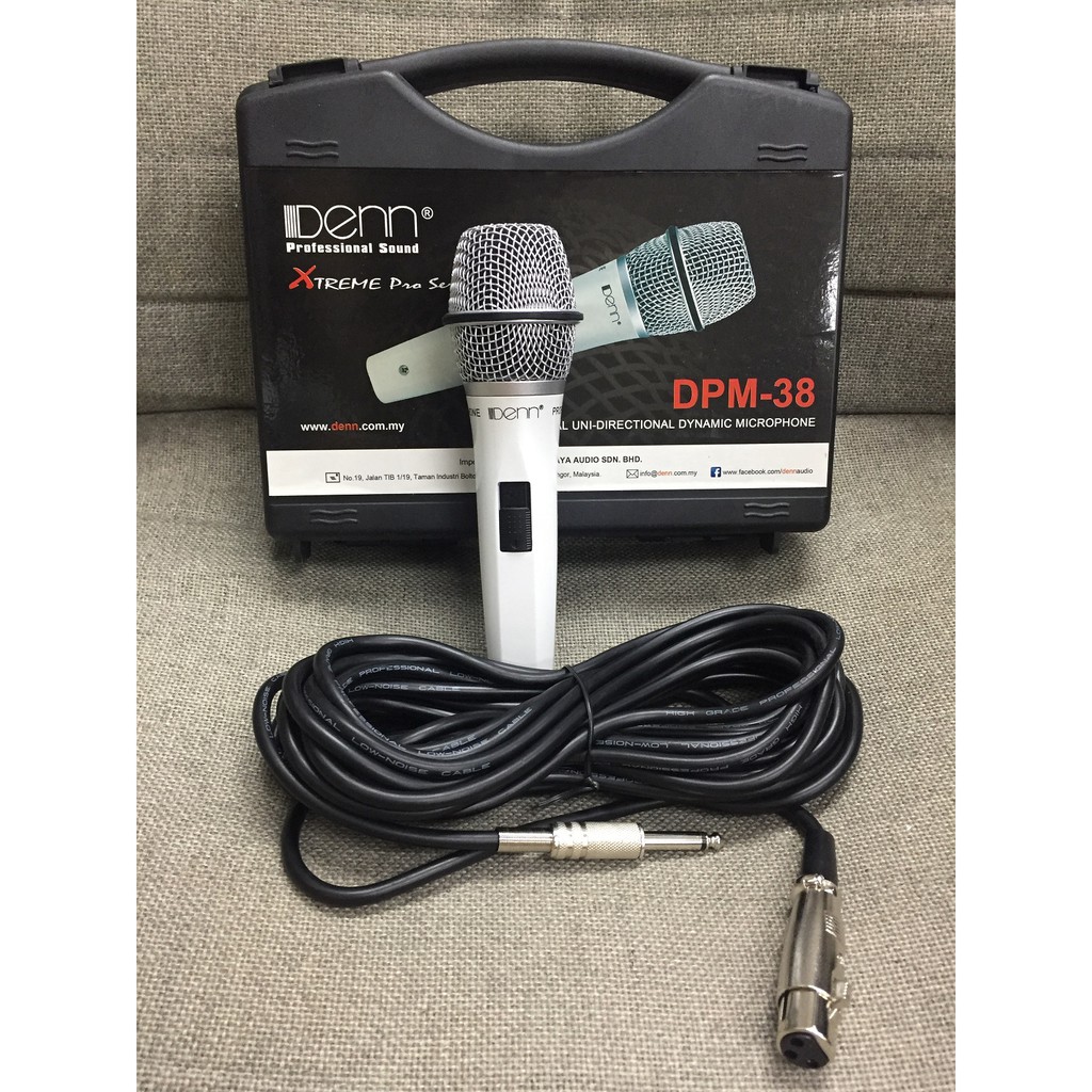 DENN DPM-38 Professional Uni-Directional Dynamic Microphone | Shopee Malaysia