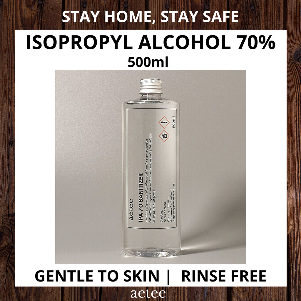 500ml Isopropyl Alcohol IPA 70% | Rinse free | Disinfectant sanitizer IPA 70 [aetee] | Shopee ...