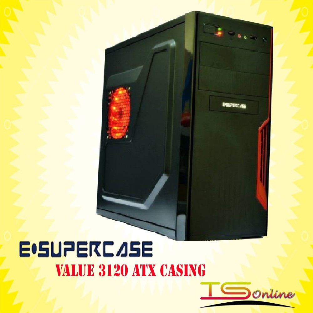 E SUPERCASE Value 3121 ATX Casing | Shopee Malaysia
