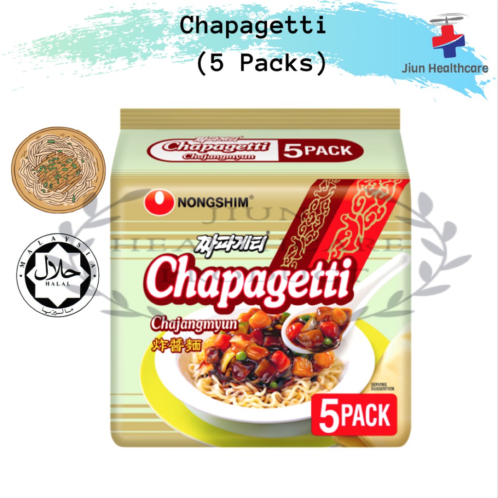 [EXP:04/21] Nongshim Olive Oil Chapagetti Instant Noodle (140g X 5 ...