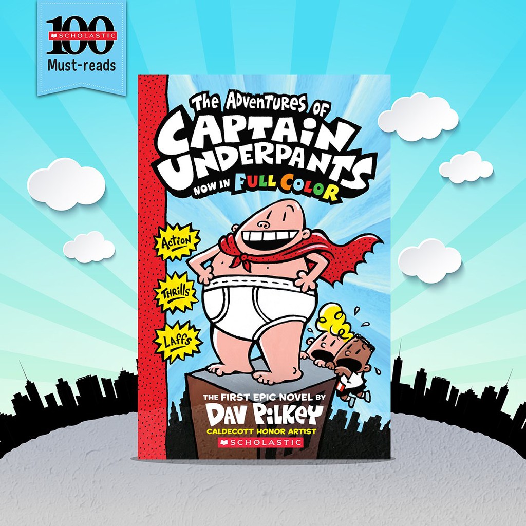 Scholastic Captain Underpants, 1 - 11 Full Color, Dav Pilkey | Shopee ...