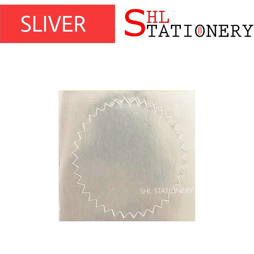 51mm Common Seal Sticker 100pcs / Certificate Sticker / Bintang Sijil ...