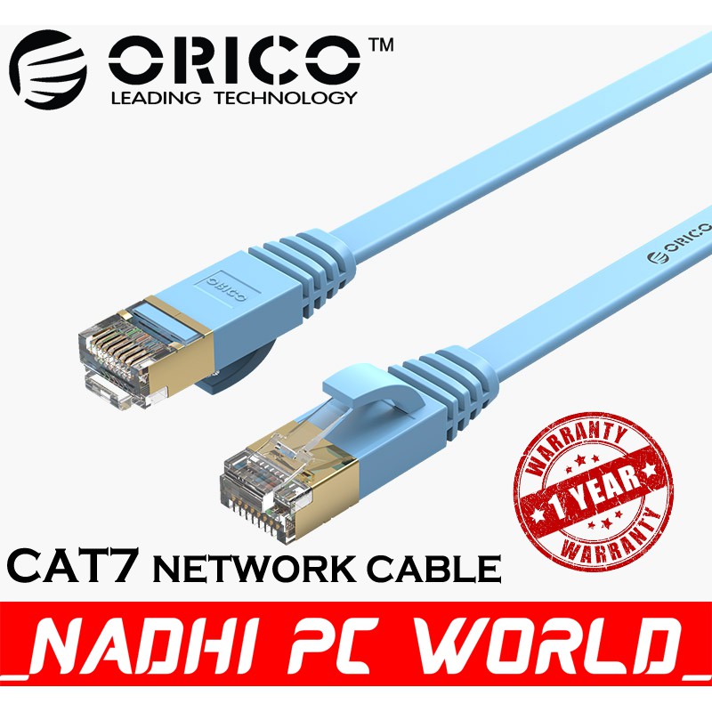 ORICO High Quality CAT7 CAT 7 Flat Ethernet LAN Cable (1M | 2M | 3M ...