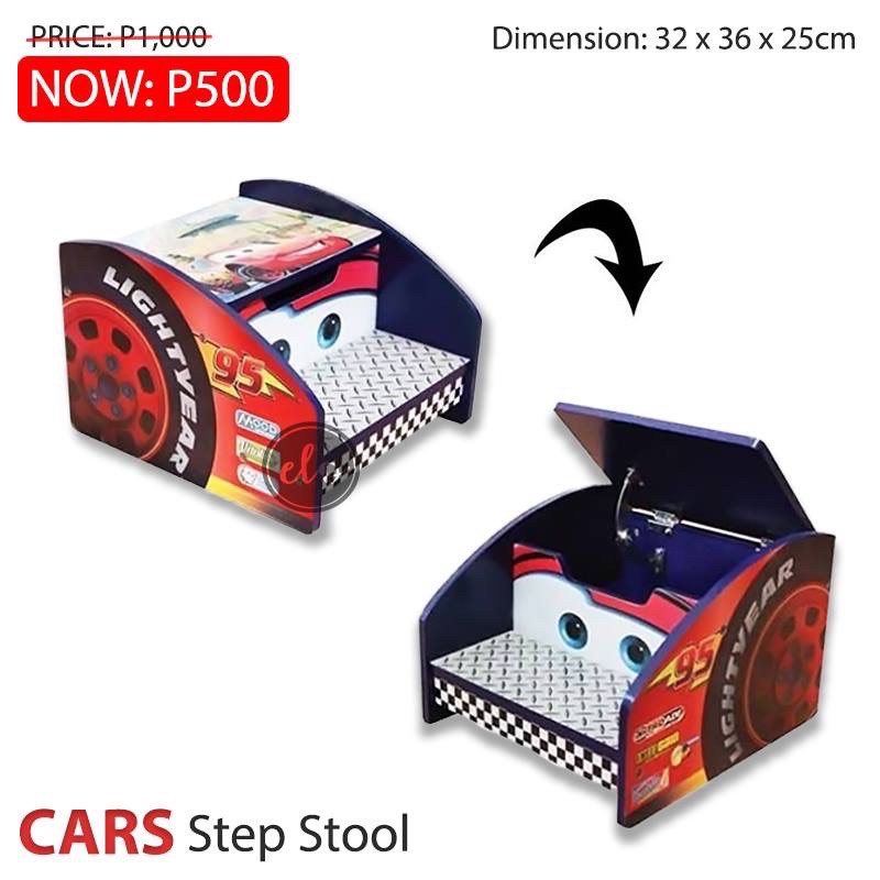 Disney Cars Storage Step Stool Mcqueen | Shopee Malaysia