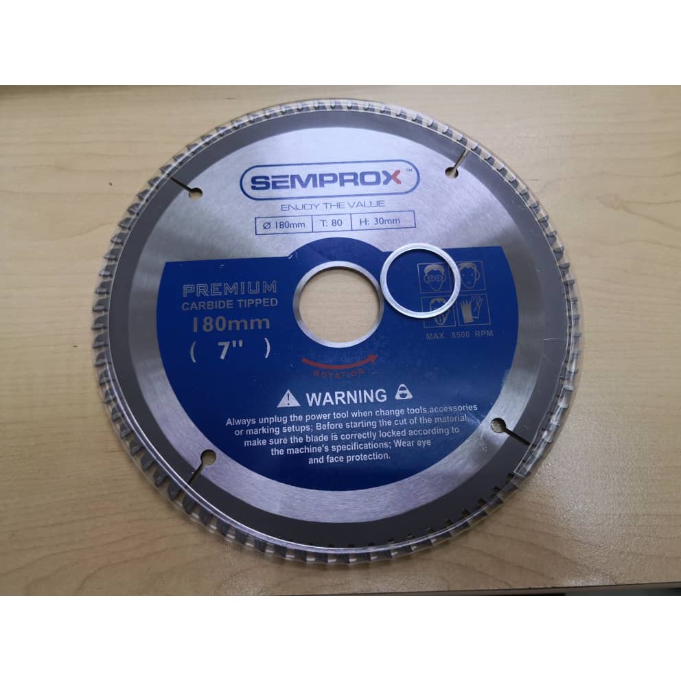 SEMPROX TCT SAW BLADE 7" 80T 30MM ALUMINIUM (SAT1880) | Shopee Malaysia