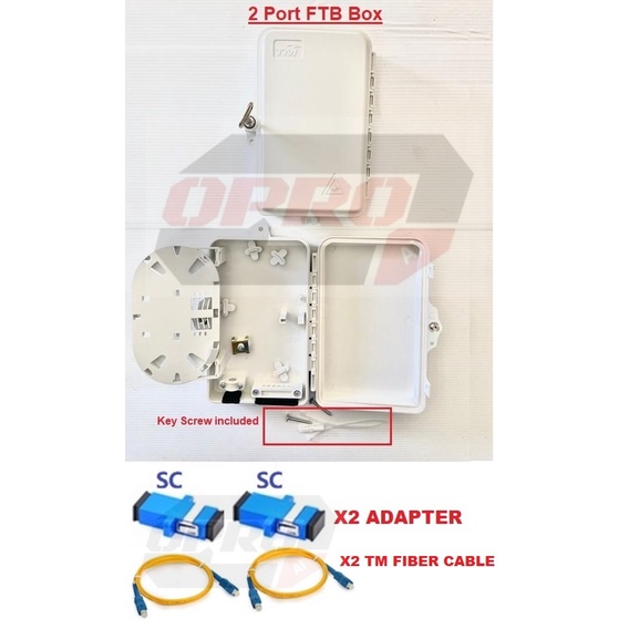 [OUTDOOR 2PORT] TM-Passed FTTH 2PORT FTB Wall Mount Unifi / Fiber ...