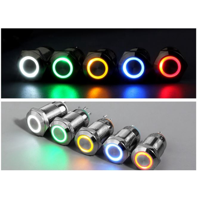 12mm metal push button with light, IP67 waterproof | Shopee Malaysia