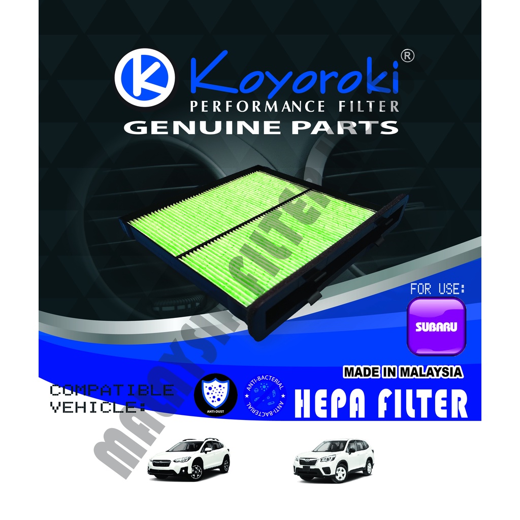 SUBARU XV(GT) FORESTER(SK) WRX(VB) LEVORG(VN) PENAPIS CABIN FILTER RSB ...