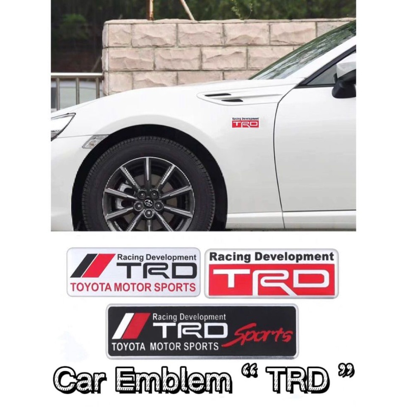 Littlebox Car Emblem 3D Metal Racing Development TRD Metal Quality/Car ...