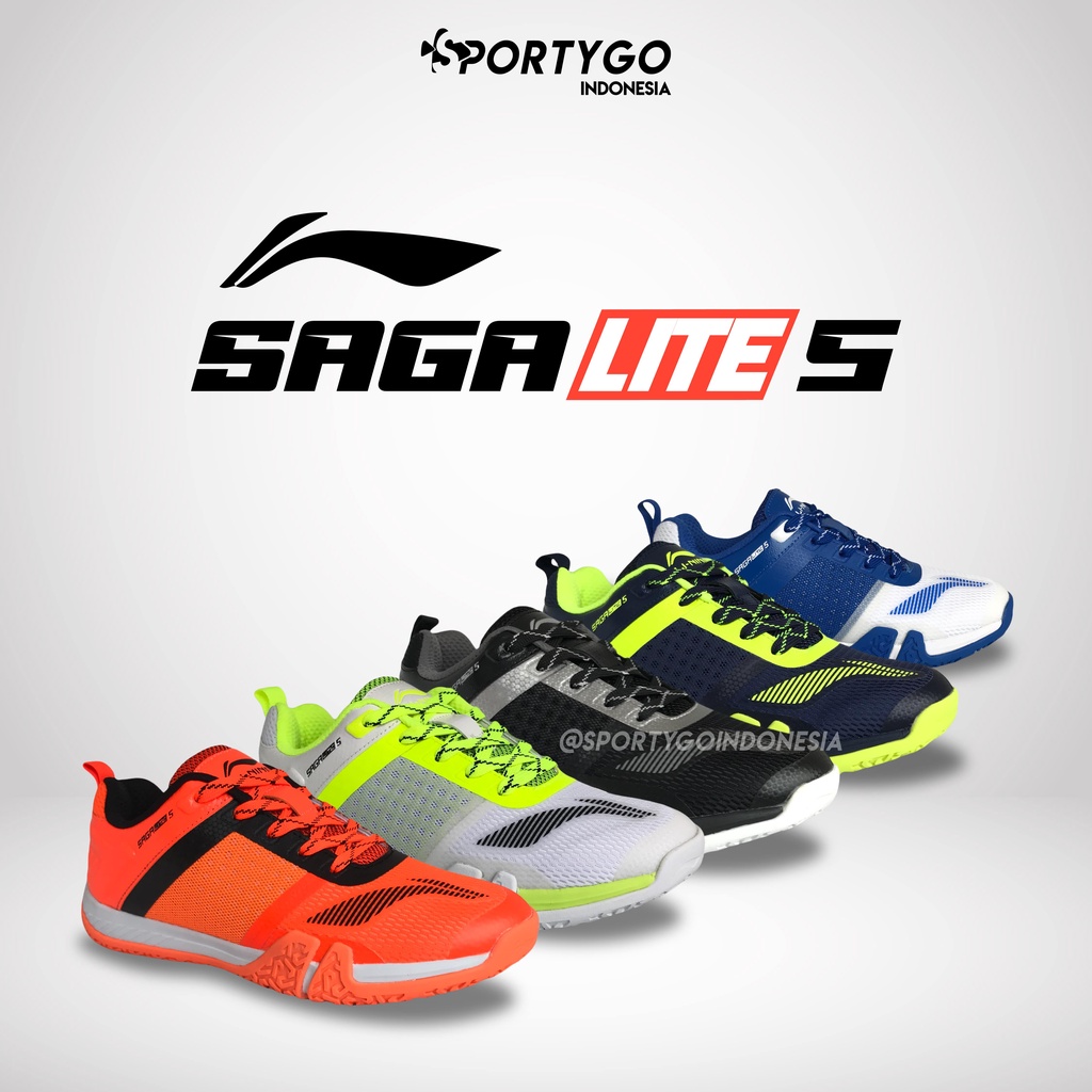 Li-ning Saga Lite 5 Badminton Shoes New ORIGINAL | Shopee Malaysia