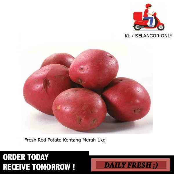Fresh Red Potato Kentang Merah 800g Fresh Vegetables | Shopee Malaysia