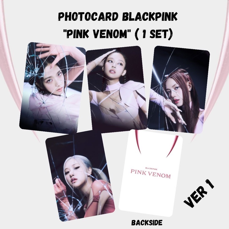 Blackpink PHOTOCARD: PINK VENOM (1Set) | Shopee Malaysia