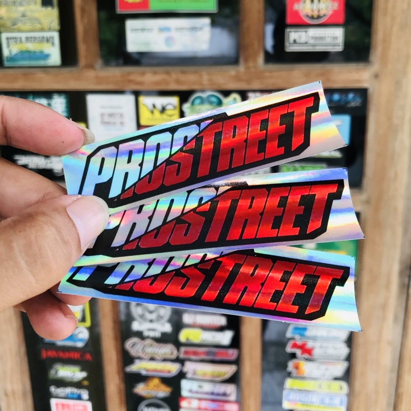 Grain Hologram Racing Sticker - Prostreet - SoundBalapBlitar | Shopee ...