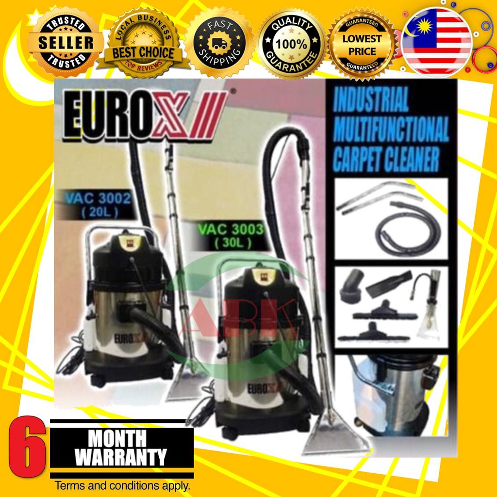 EUROX VAC3002 20L/30L HEAVY DUTY 3 IN 1 CARPET MULTI-FUNCTIONAL VACUUM ...