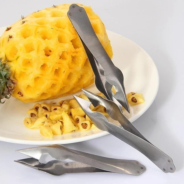 1pcs Stainless Steel Portable V Shaped Pine Peeler Shovel / Pine Seeds ...