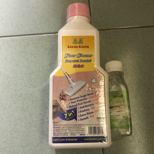 Licin-Licin 7in1 Floor Cleaner 900ml FOC Non-Tonic Surface Spray ...