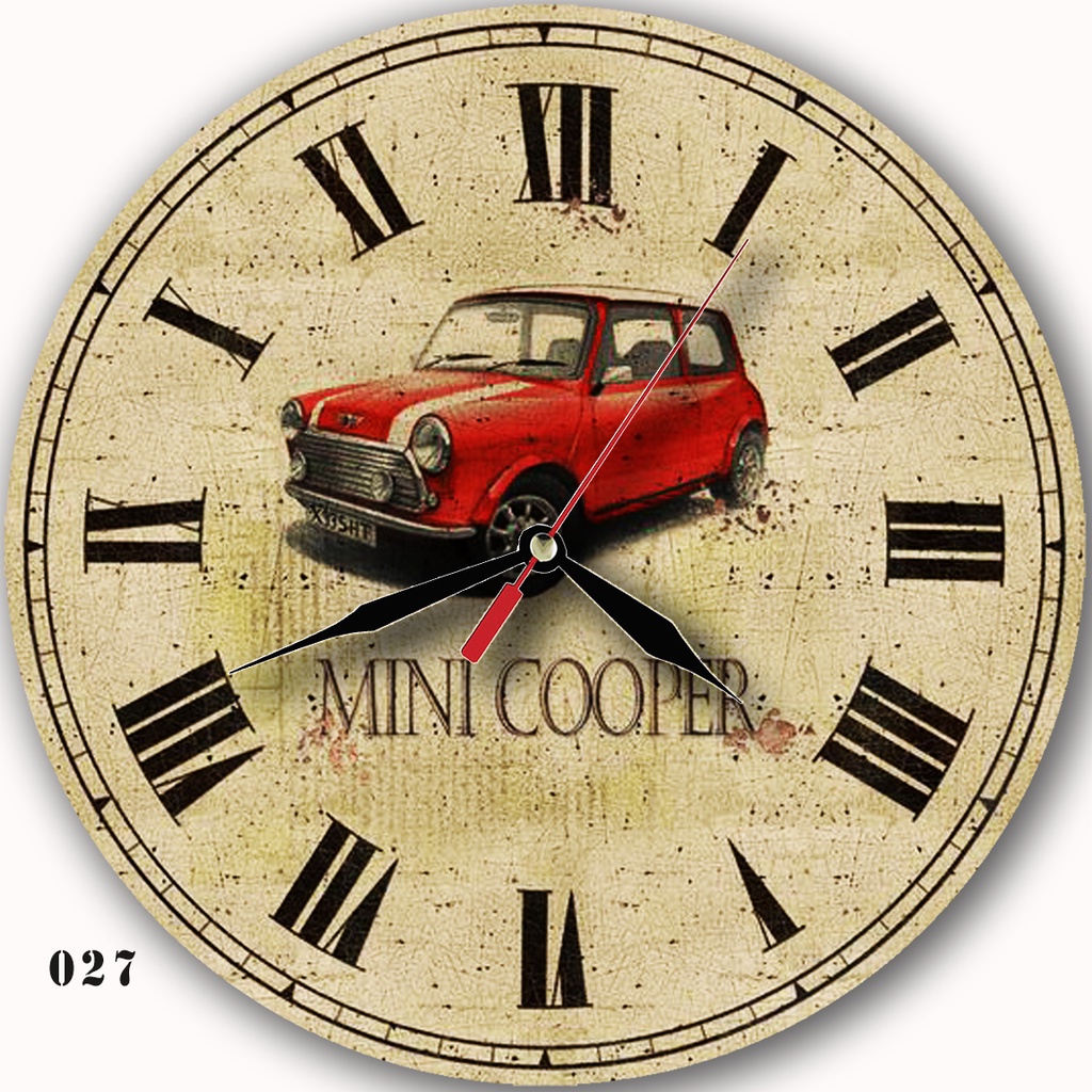 Custom MINI COOPER CLASSIC CAR WALL CLOCK | Shopee Malaysia