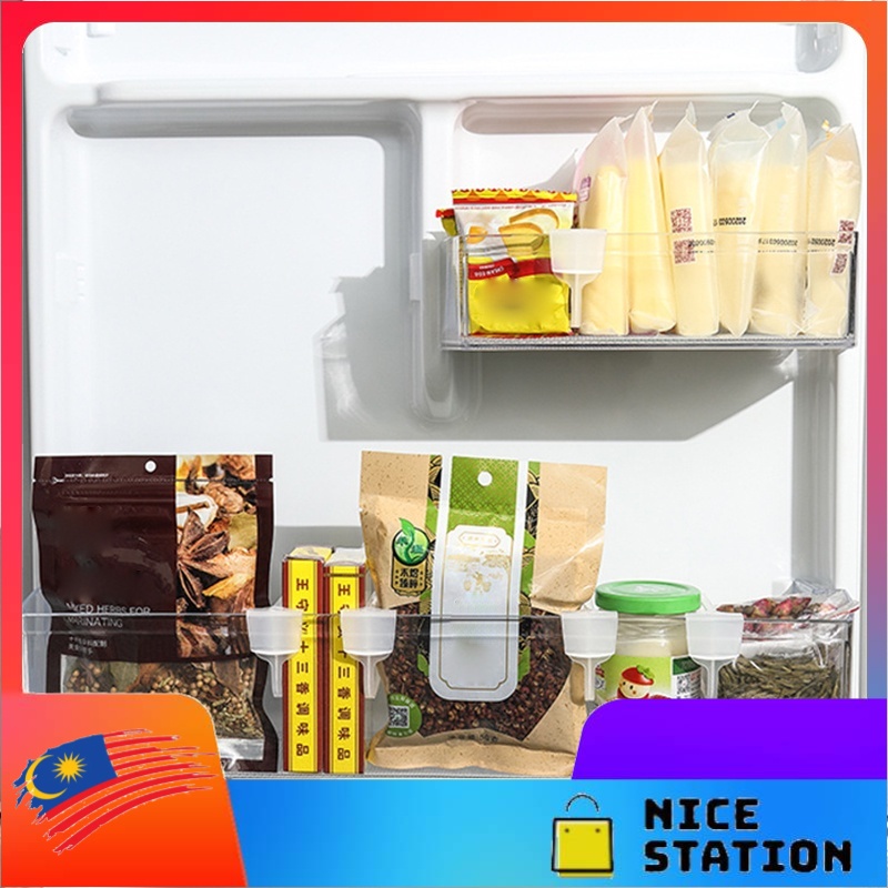 Refrigerator Partition Divider Storage Rack Freely Adjustable Partition ...