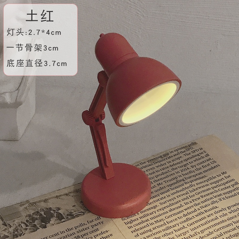 Lampu meja mini led kreatif pelajar bilik tidur asrama belajar lampu ...