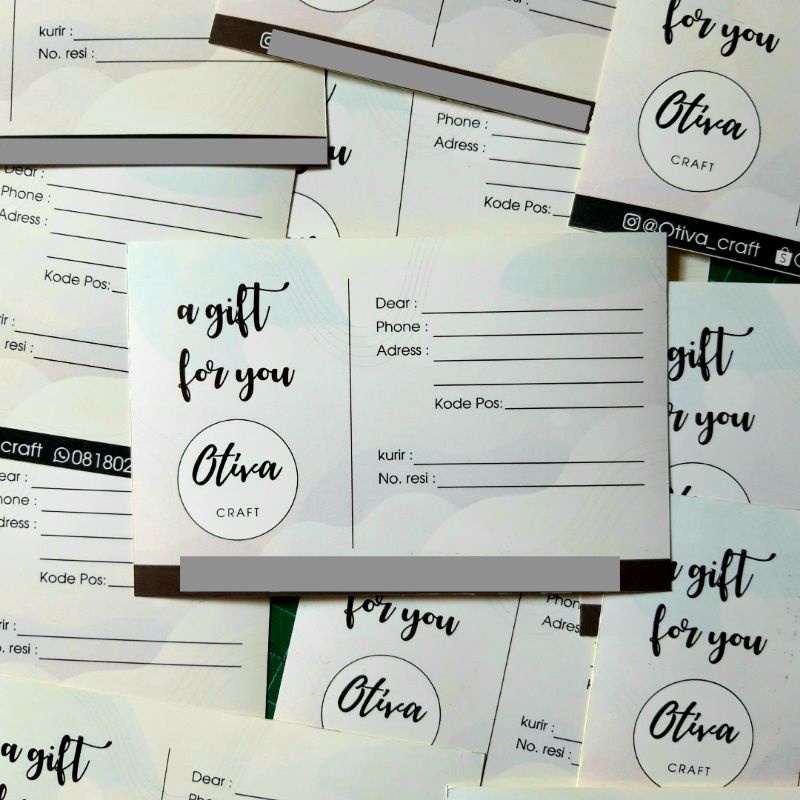 Sticker/ custom packing Sticker 12x8 CM | Shopee Malaysia