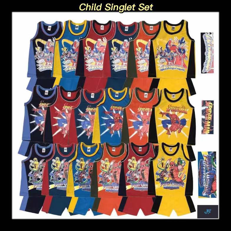 Child Singlet Set / Baju Singlet Set KANAK SIZE : M - L / CHILD SET ...