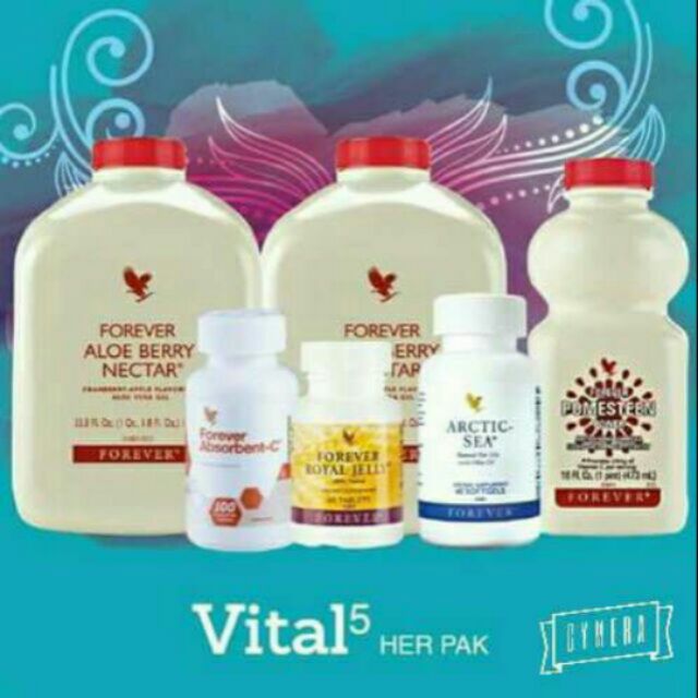 Forever Living Products Forever Vital 5 Her Pack (free gift) | Shopee ...