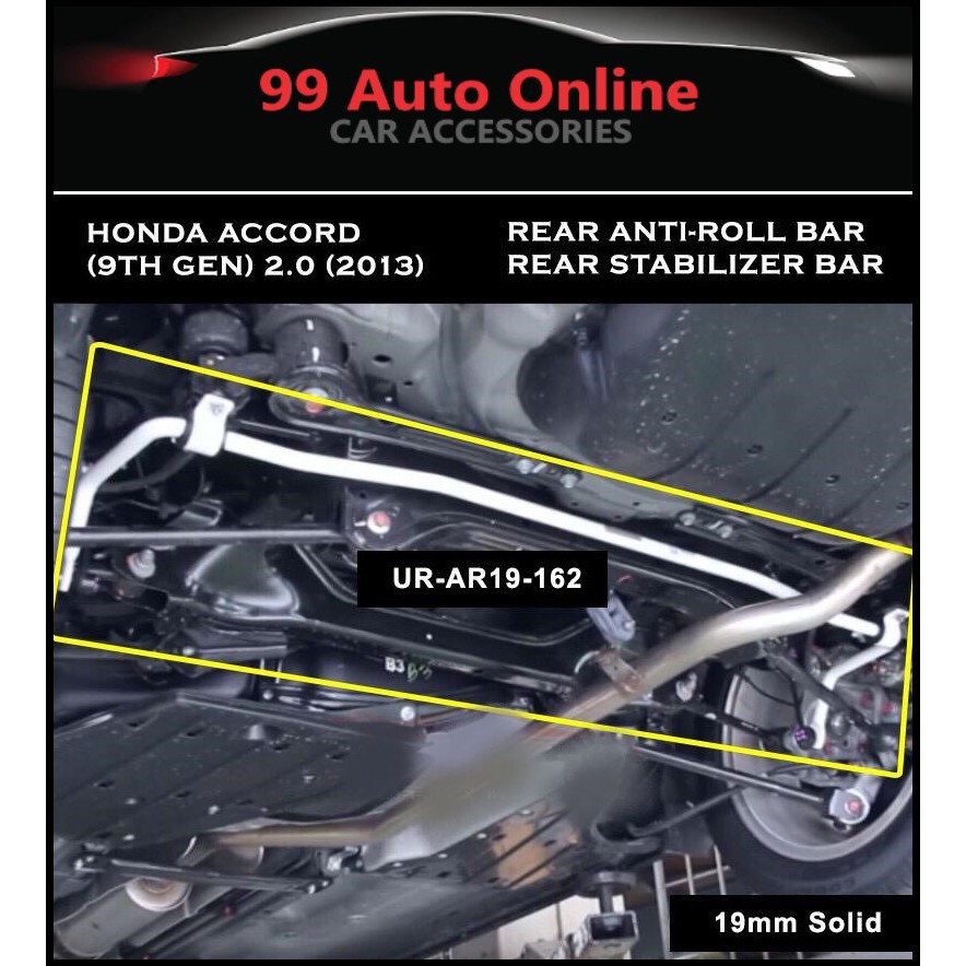 [FREE STICKER]Honda Accord 2013 9th Gen Safety Bar Rear Anti Roll Bar ...