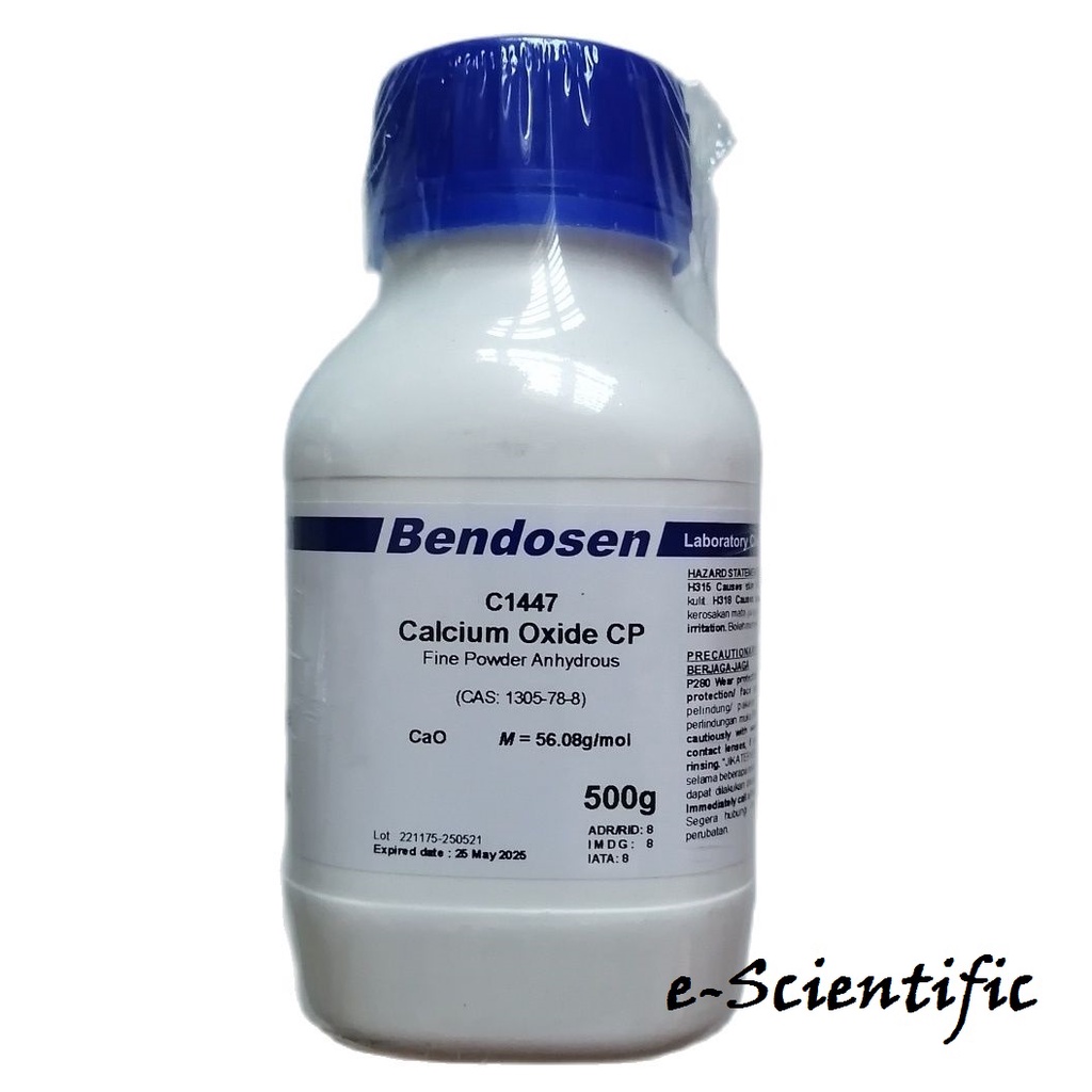 Calcium Oxide Fine Powder Anhydrous CP, 500g, BENDOSEN. | Shopee Malaysia
